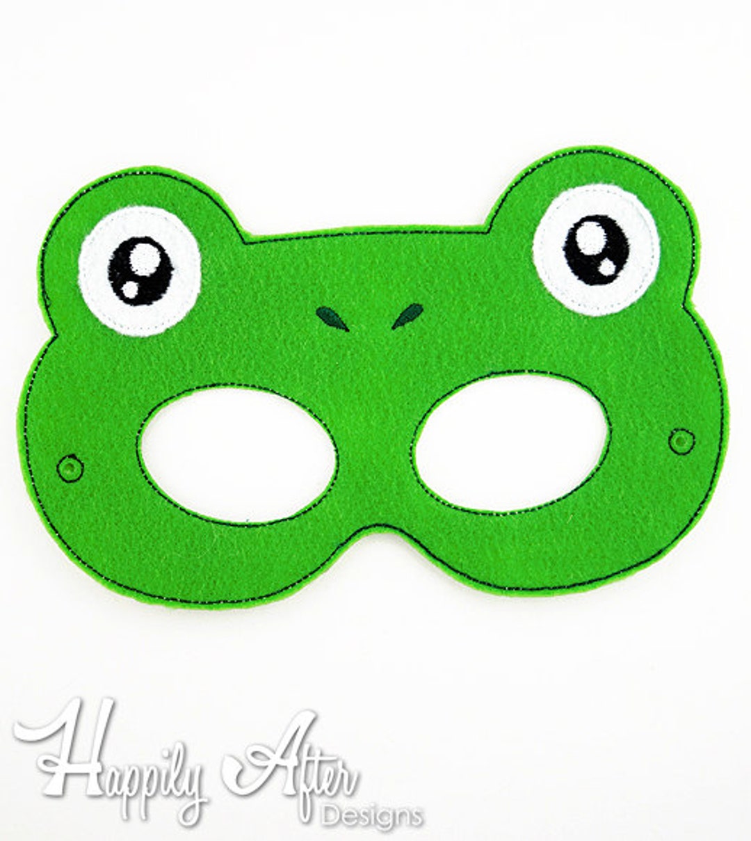 Frog Mask Embroidery Design, Toad, Machine Embroidery, ITH Mask, in the ...