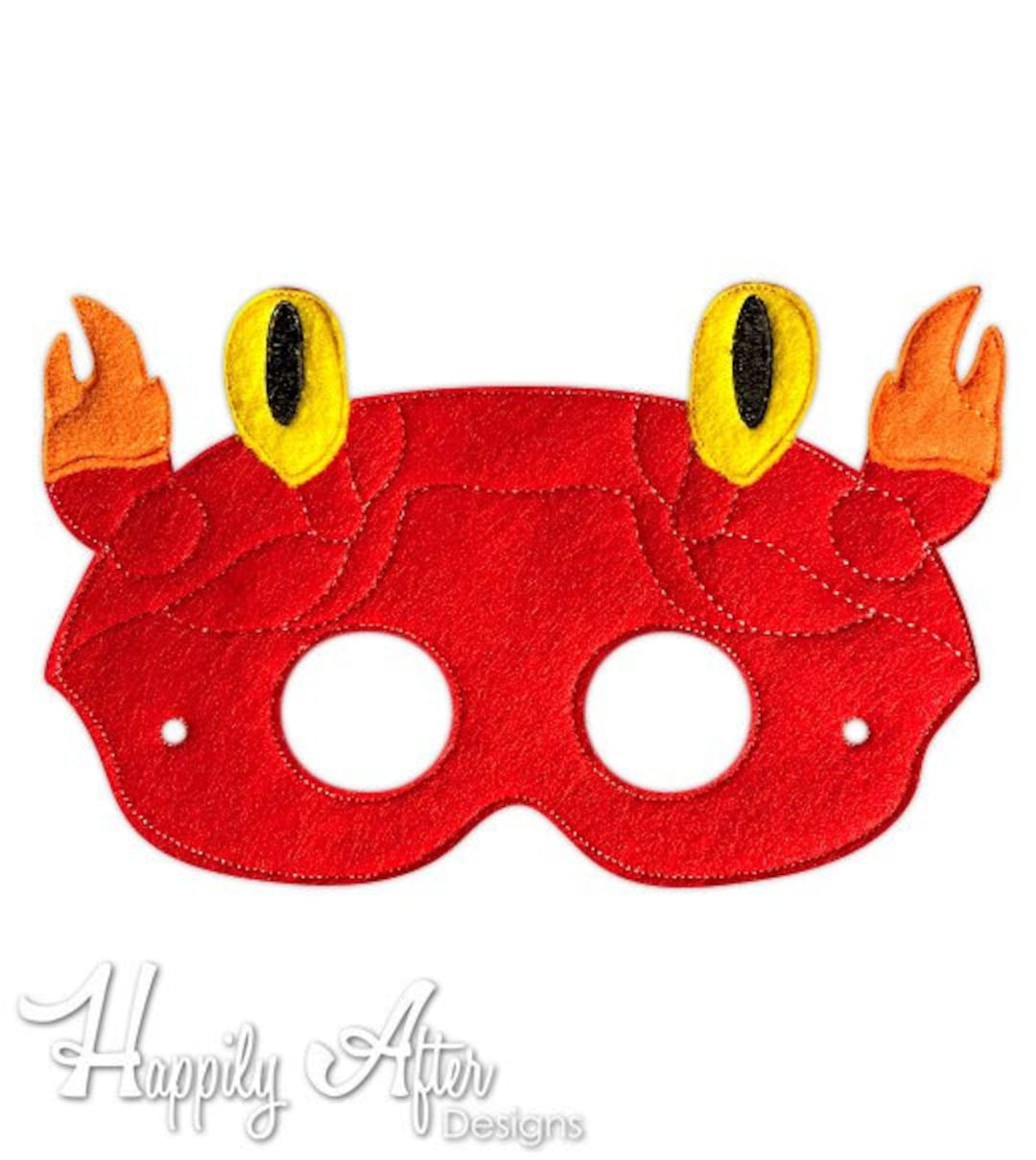 Loyal Crab Mask Embroidery Design - Crab Mask - Machine Embroidery ...