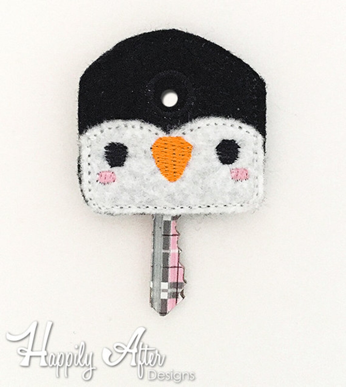 Penguin Key Cover Embroidery Design Penguin Key Cover Key | Etsy
