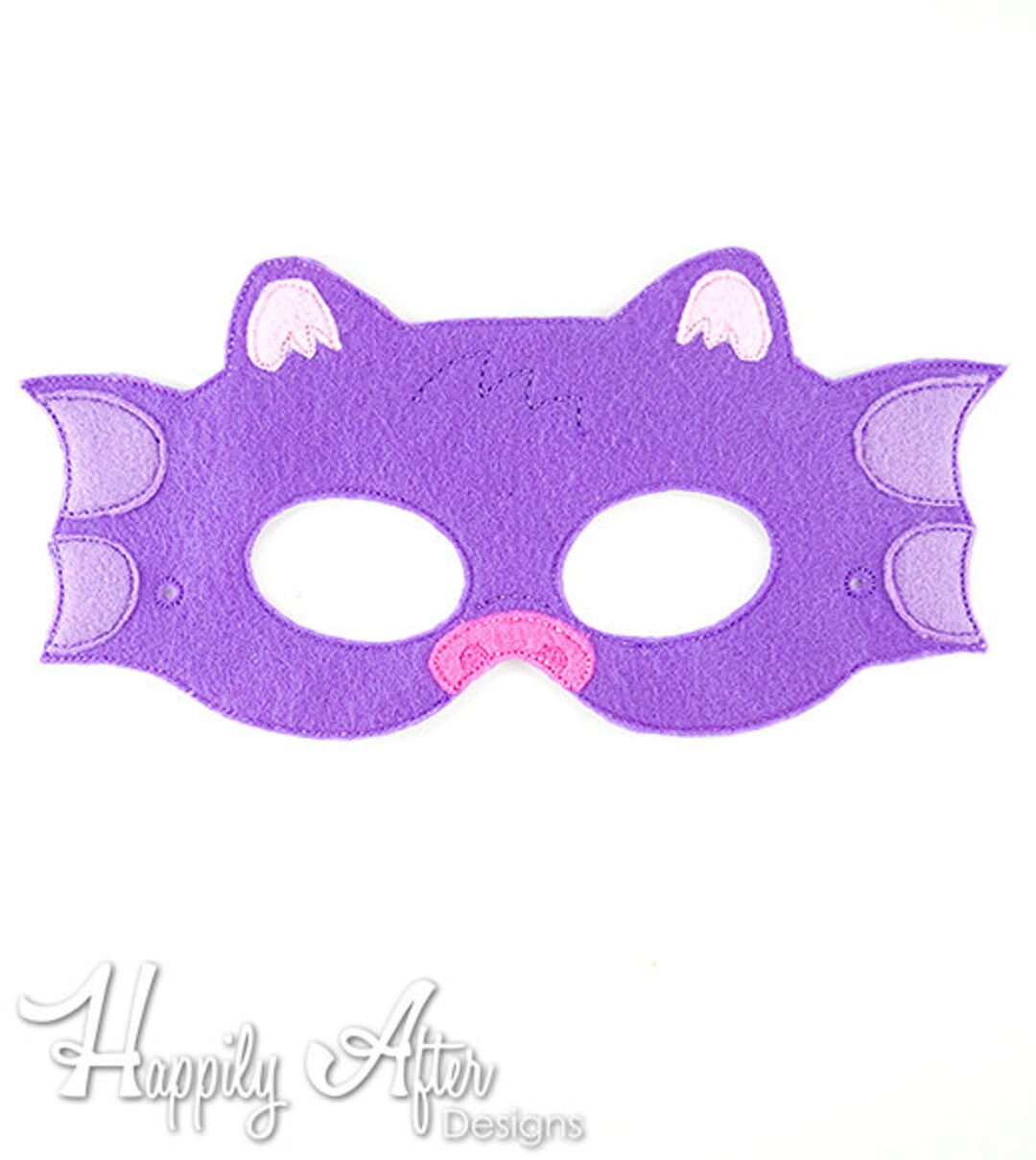 Bat Mask Embroidery Design, Bat Mask, Machine Embroidery, ITH Mask, in ...