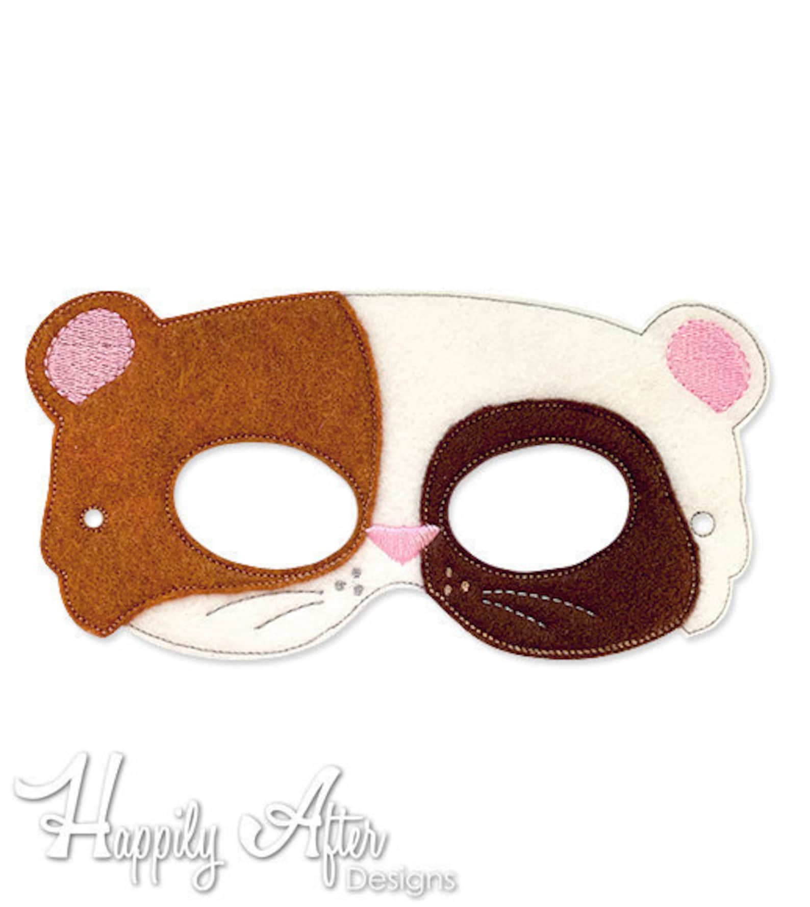 Patch Guinea Pig Mask Embroidery Design Guinea Pig Mask - Etsy