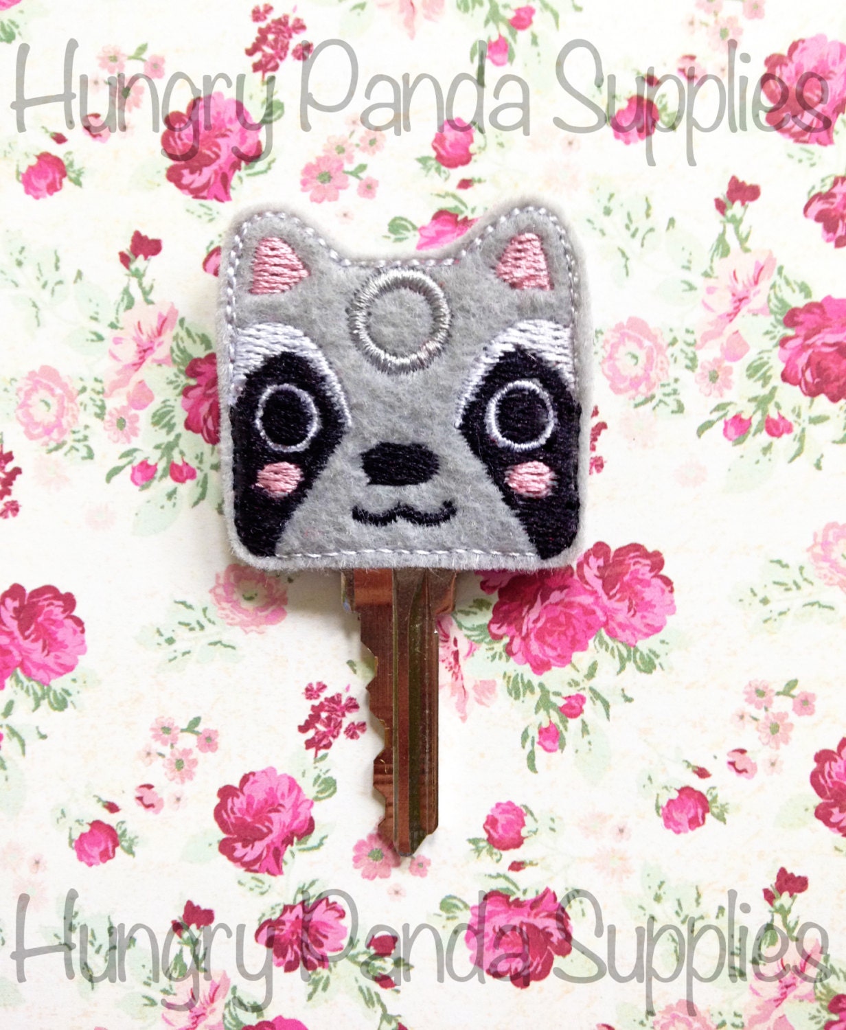 Raccoon Key Cover Embroidery Design Raccoon Key Cover | Etsy