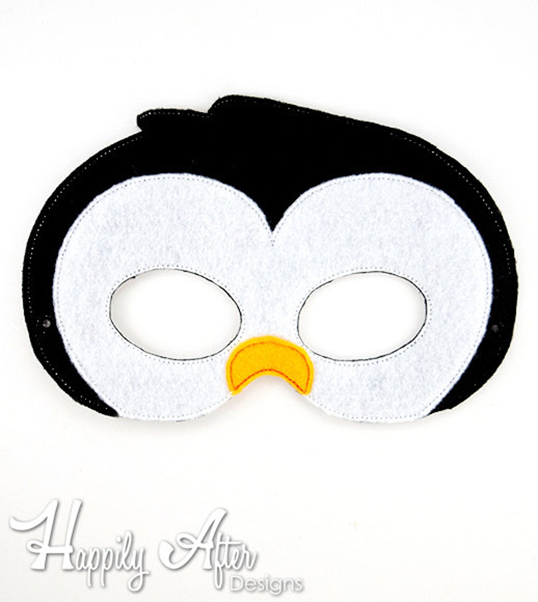 Penguin Mask Embroidery Design, Penguin Mask, Machine Embroidery, ITH ...