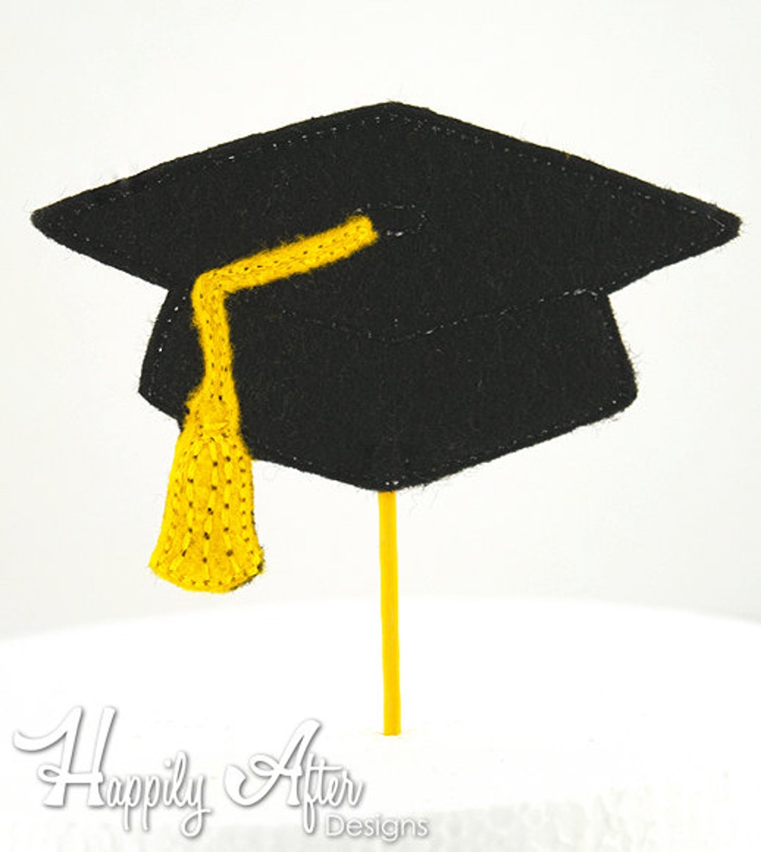 Graduation Cap Cupcake Topper Embroidery Design, Machine Embroidery ...