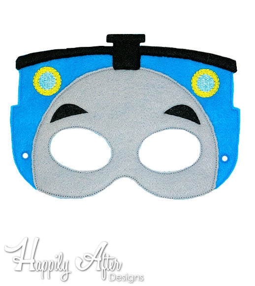 Train Mask Embroidery Design, Train Mask, Machine Embroidery, ITH Mask ...