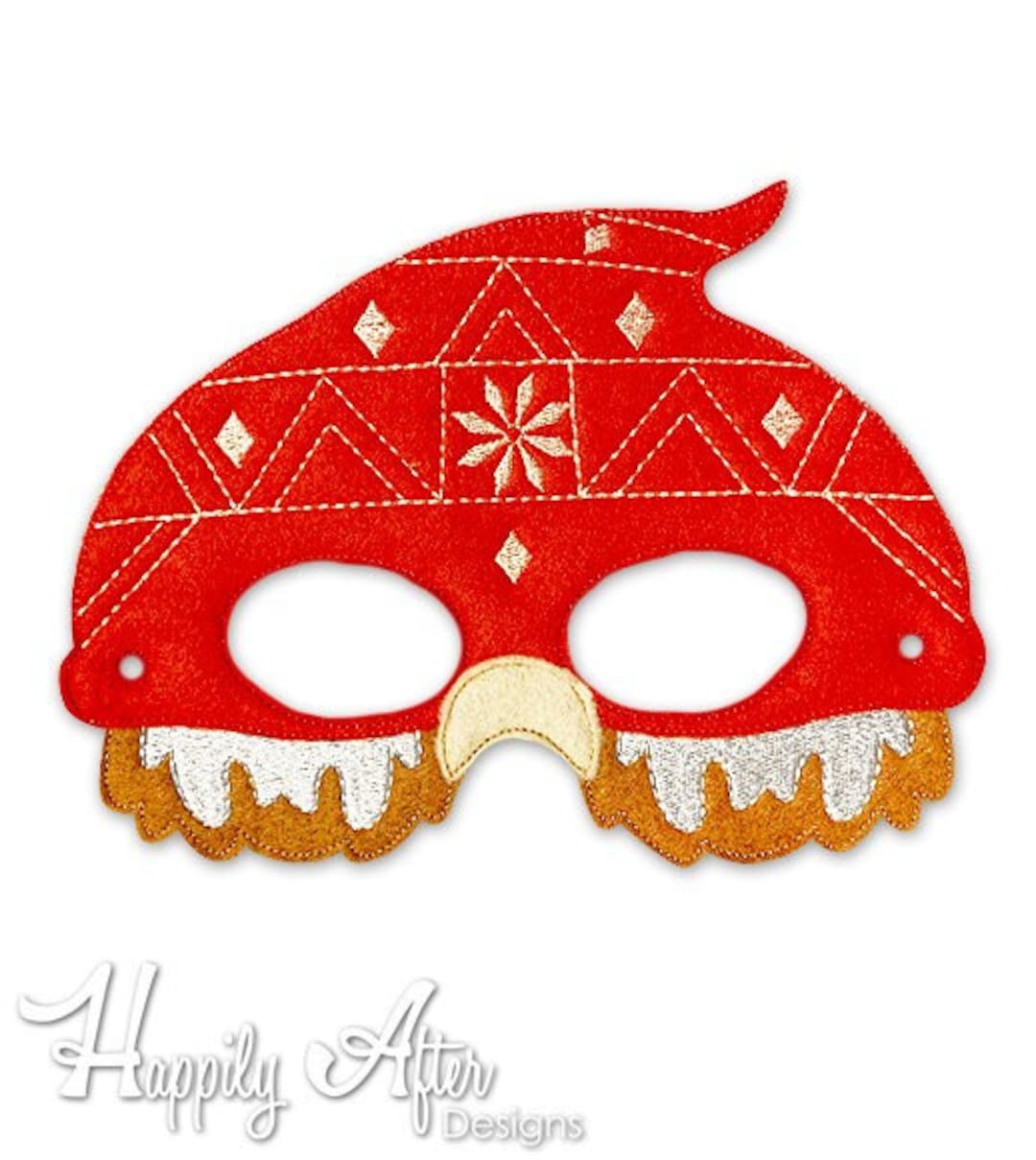 Swedish Gnome Mask Embroidery Design, Gnome Mask, Machine Embroidery ...