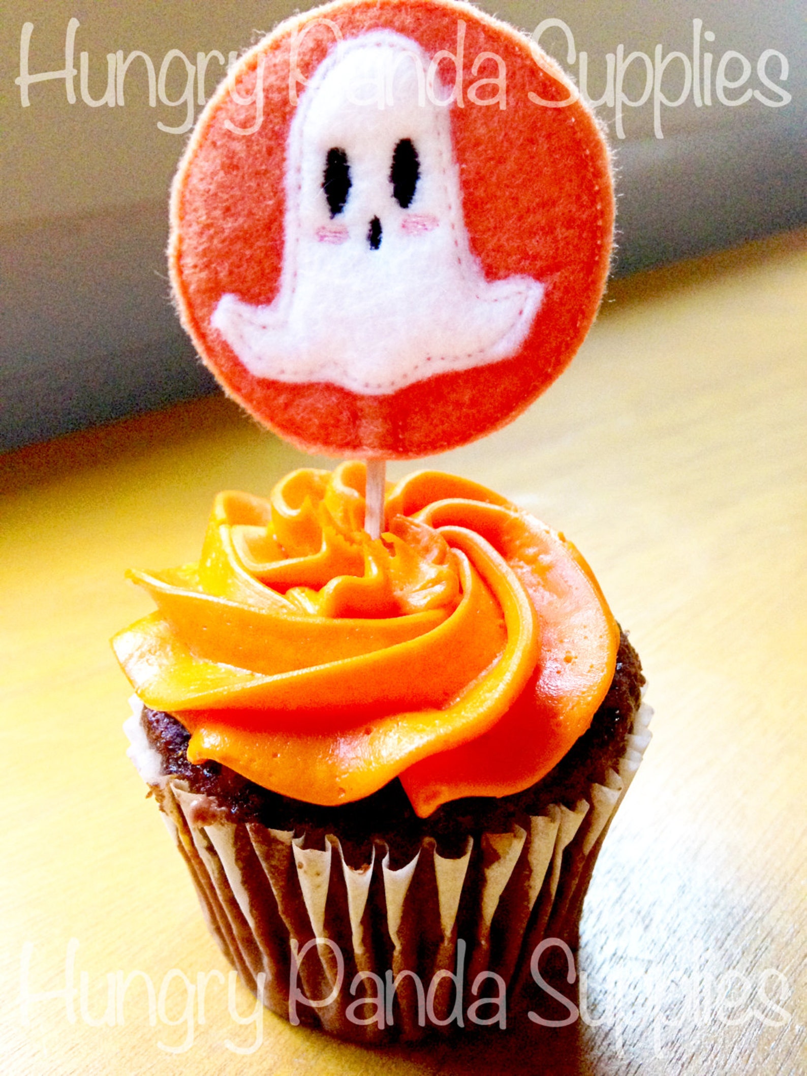 Halloween Ghost Cupcake Toppers Embroidery Design Machine - Etsy