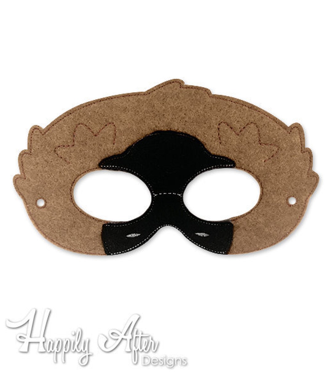 Platypus Mask Embroidery Design, Platypus Mask, Machine Embroidery, ITH ...