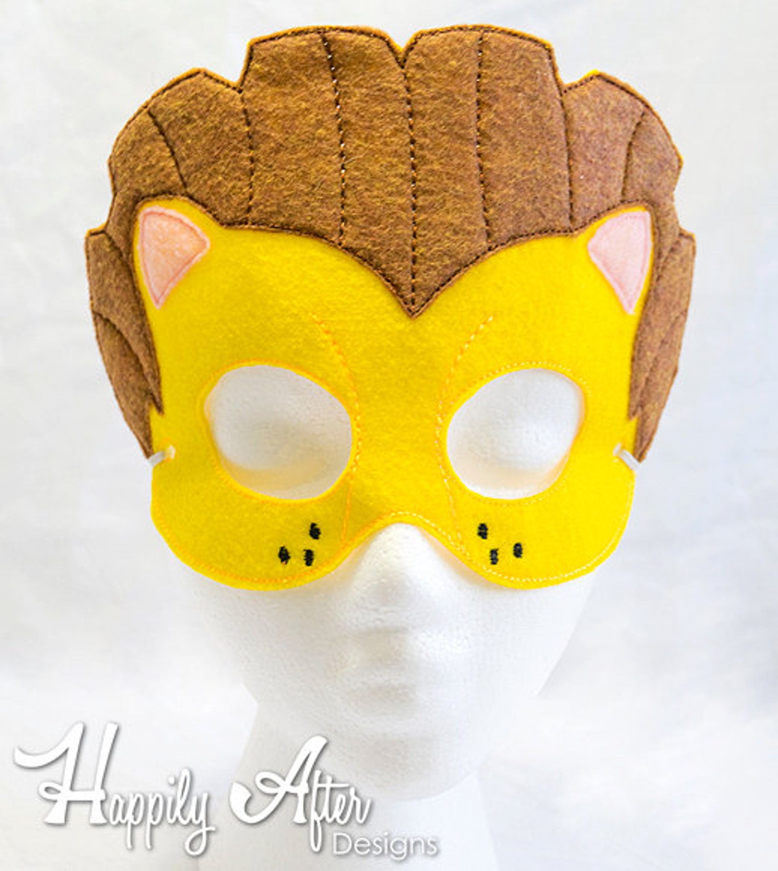 Lion Mask Embroidery Design Lion Mask Machine Embroidery - Etsy