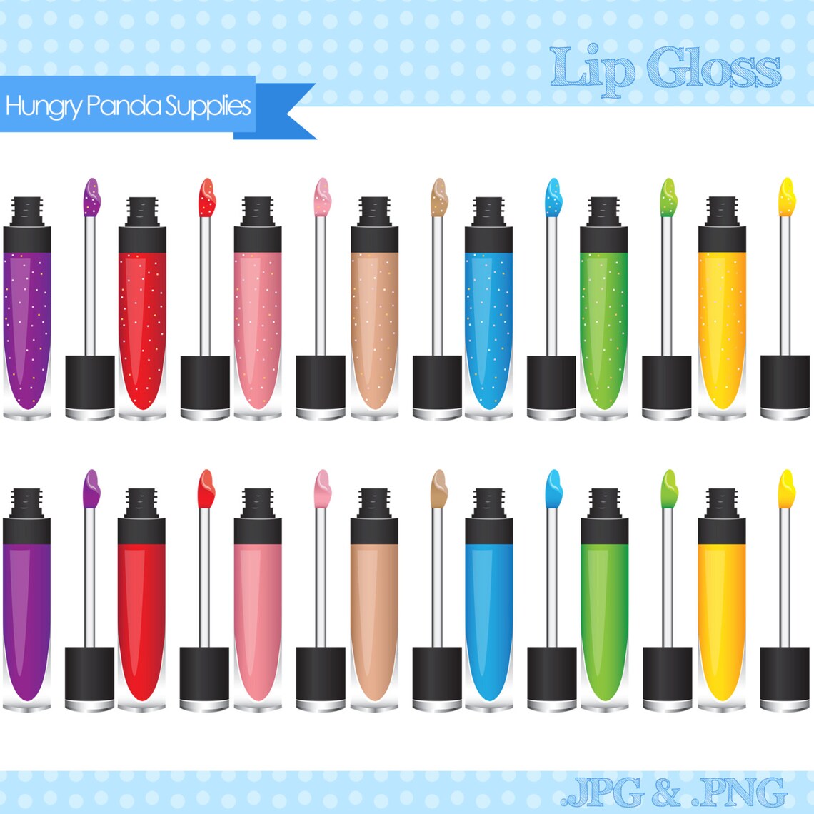 Lip Gloss Clipart Makeup Clipart Lipstick Clipart Makeup - Etsy