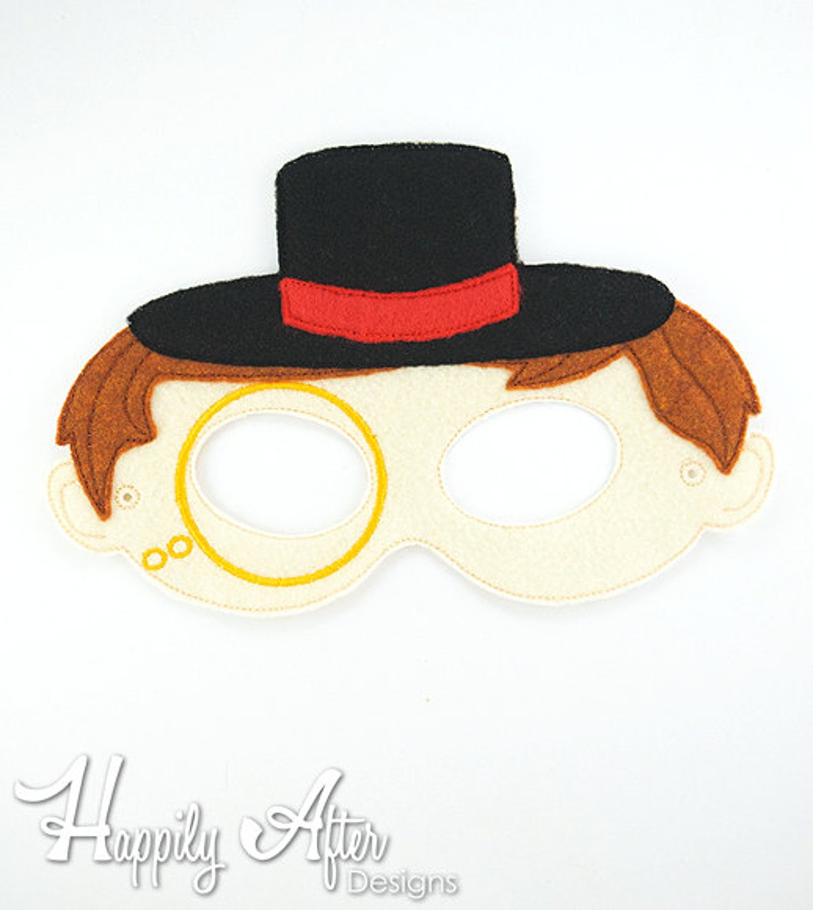 Ringmaster Mask Embroidery Design Boys Mask Machine - Etsy