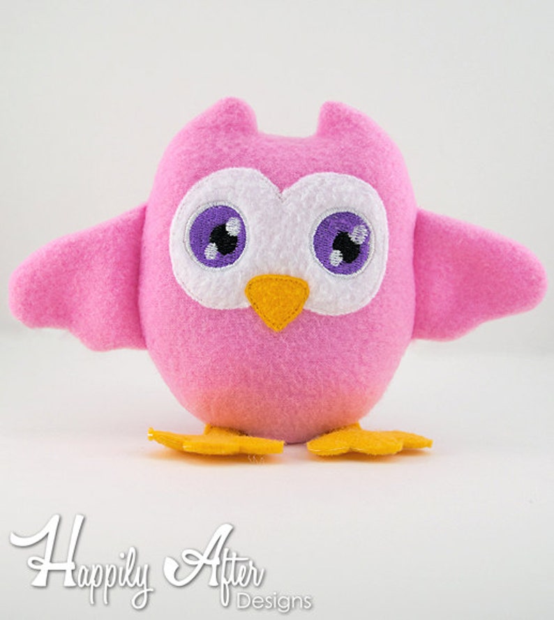Owl Stuffie Embroidery Design Owls Owl Stuffed Animal Owl - Etsy