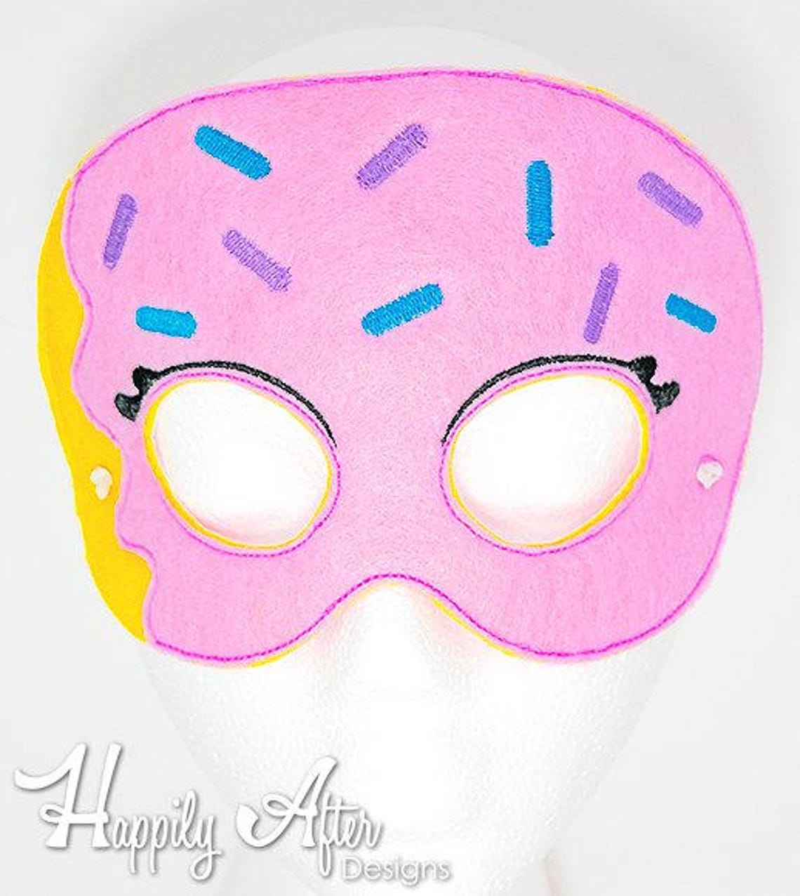 Donut Mask Embroidery Design, Doughnut Mask, Machine Embroidery, ITH ...