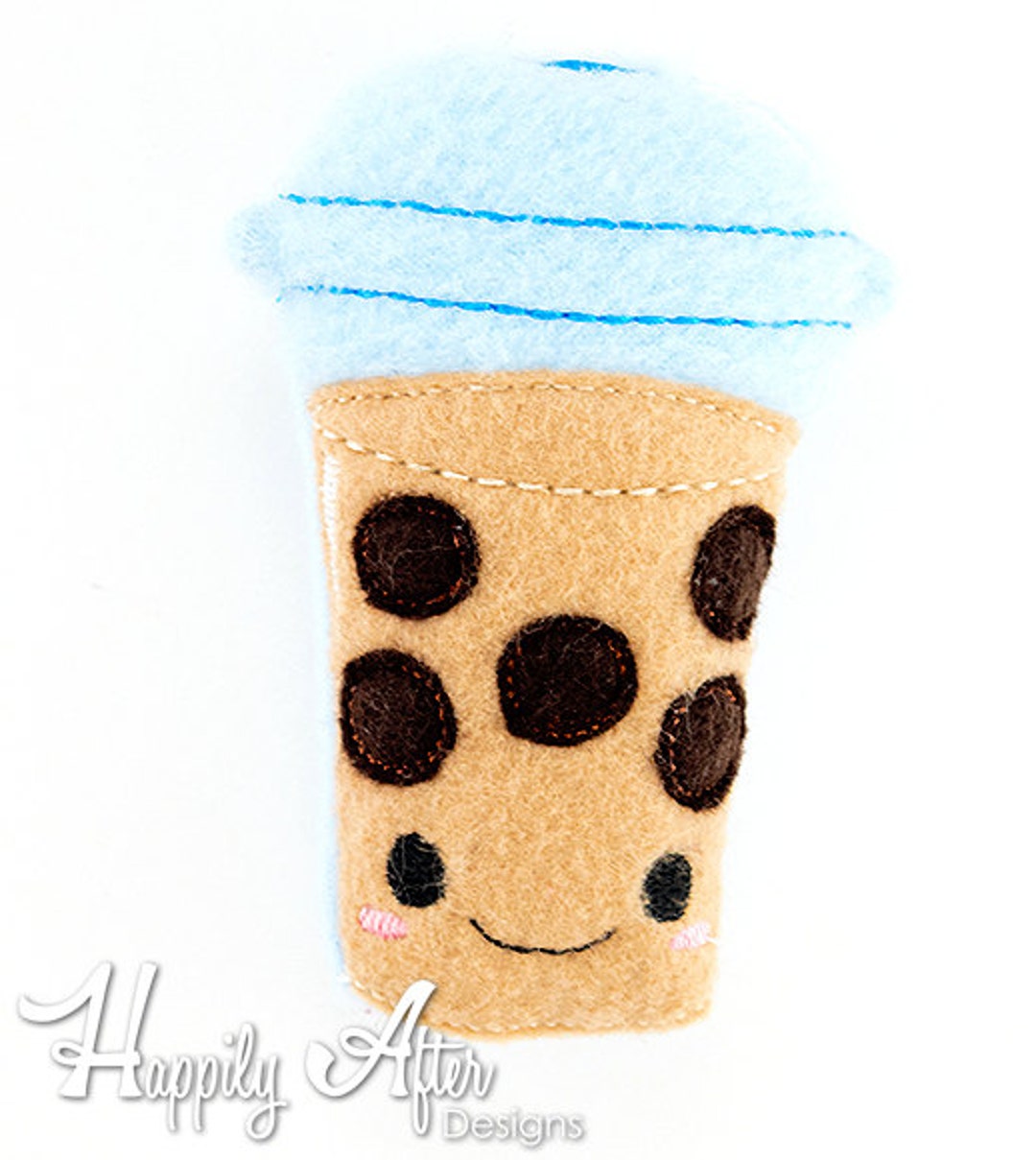 Bubble Tea Stuffie Embroidery Design, Kawaii, Kawaii Machine Embroidery ...