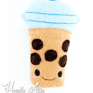 Bubble Tea Stuffie Embroidery Design, Kawaii, Kawaii Machine Embroidery ...