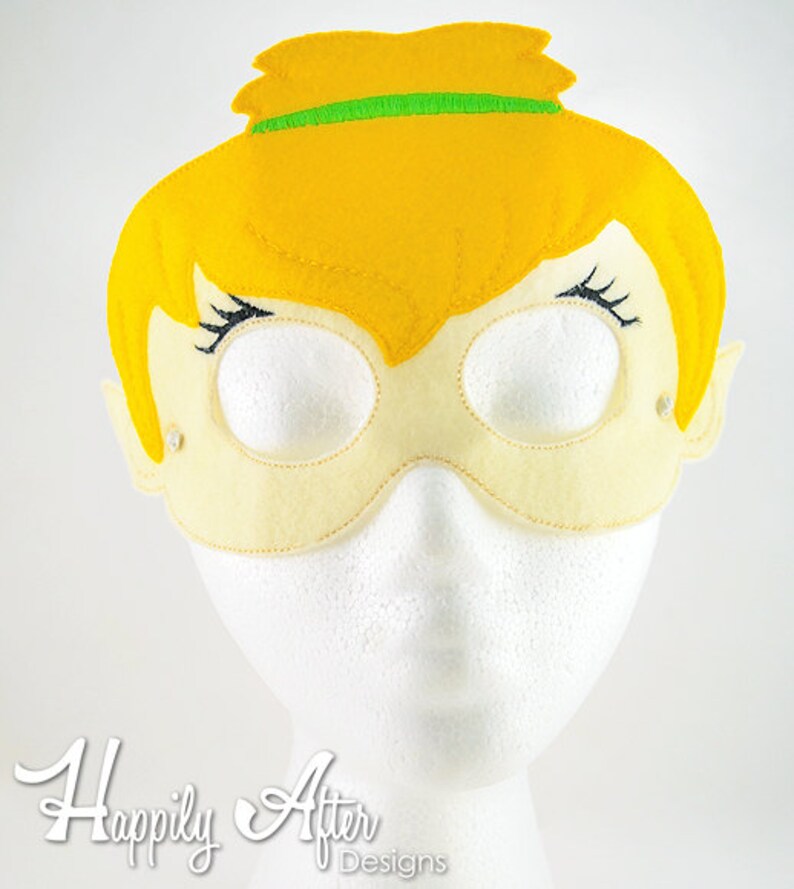 Fairy Mask Embroidery Design, Fairy Mask, Machine Embroidery, ITH Mask ...