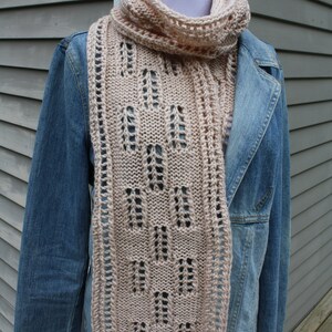 Knitted Scarf, Worsted Weight, Written and Charted PDF Format - Etsy