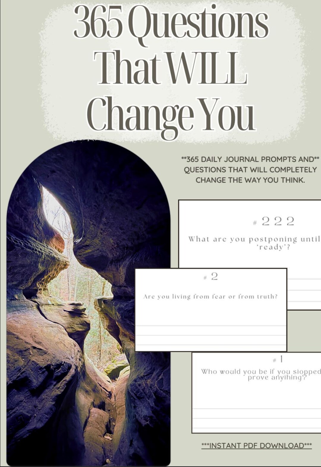365 Daily Journal Prompts for Personal Growth | Self-discovery ...