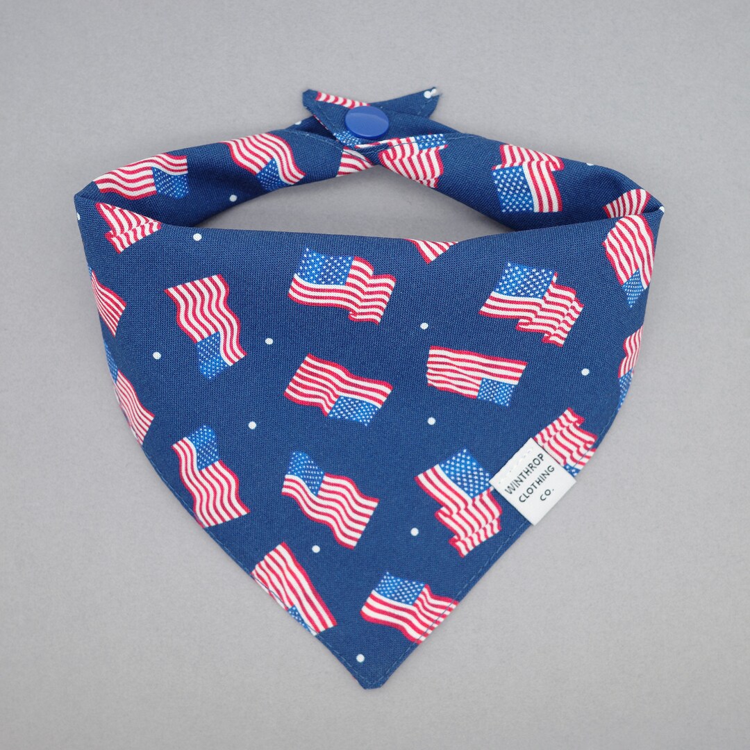 American Flag Dog Bandana - Etsy