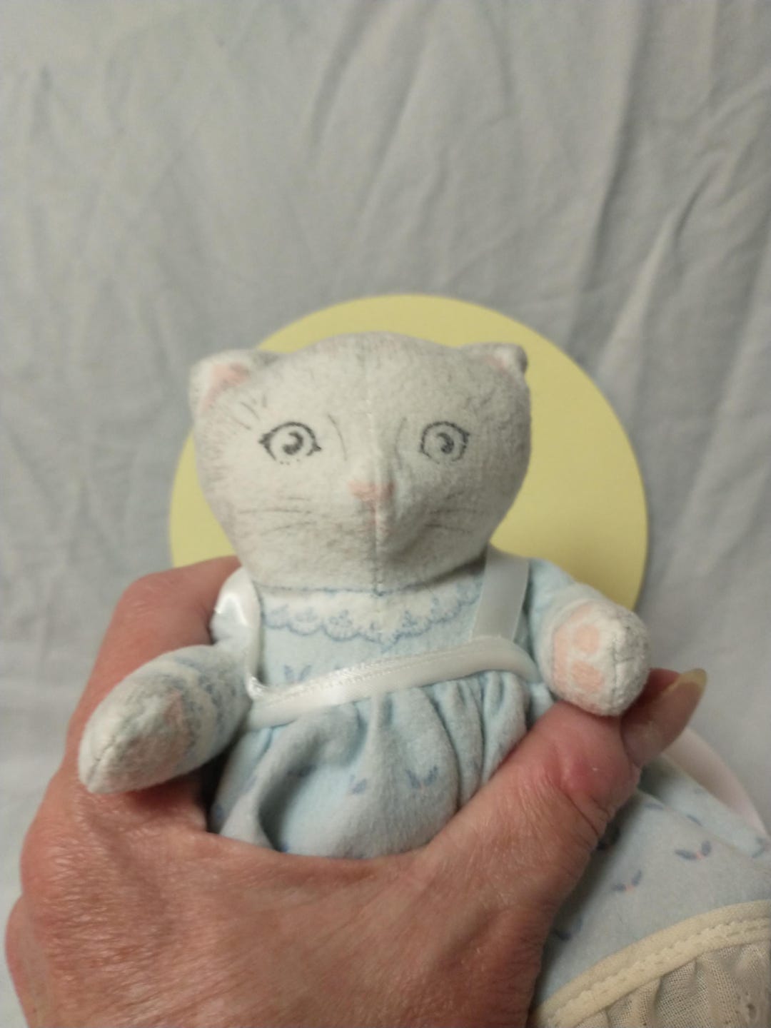 Vintage the Toy Works Stuffed Cat Doll Kitty Cucumber With Apron - Etsy