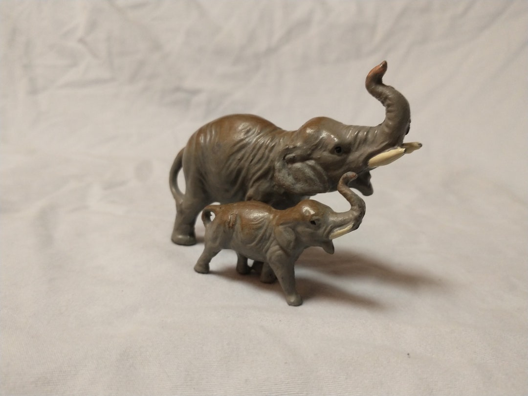 Vintage Metal Elephants Figurine Germany, Possibly Heyde..conjoined ...
