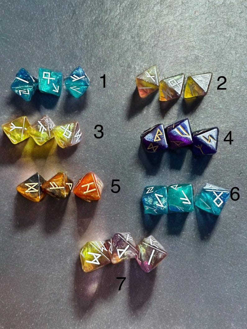 Norse Rune Dice With Rune Oracle Cards Bundle - Etsy
