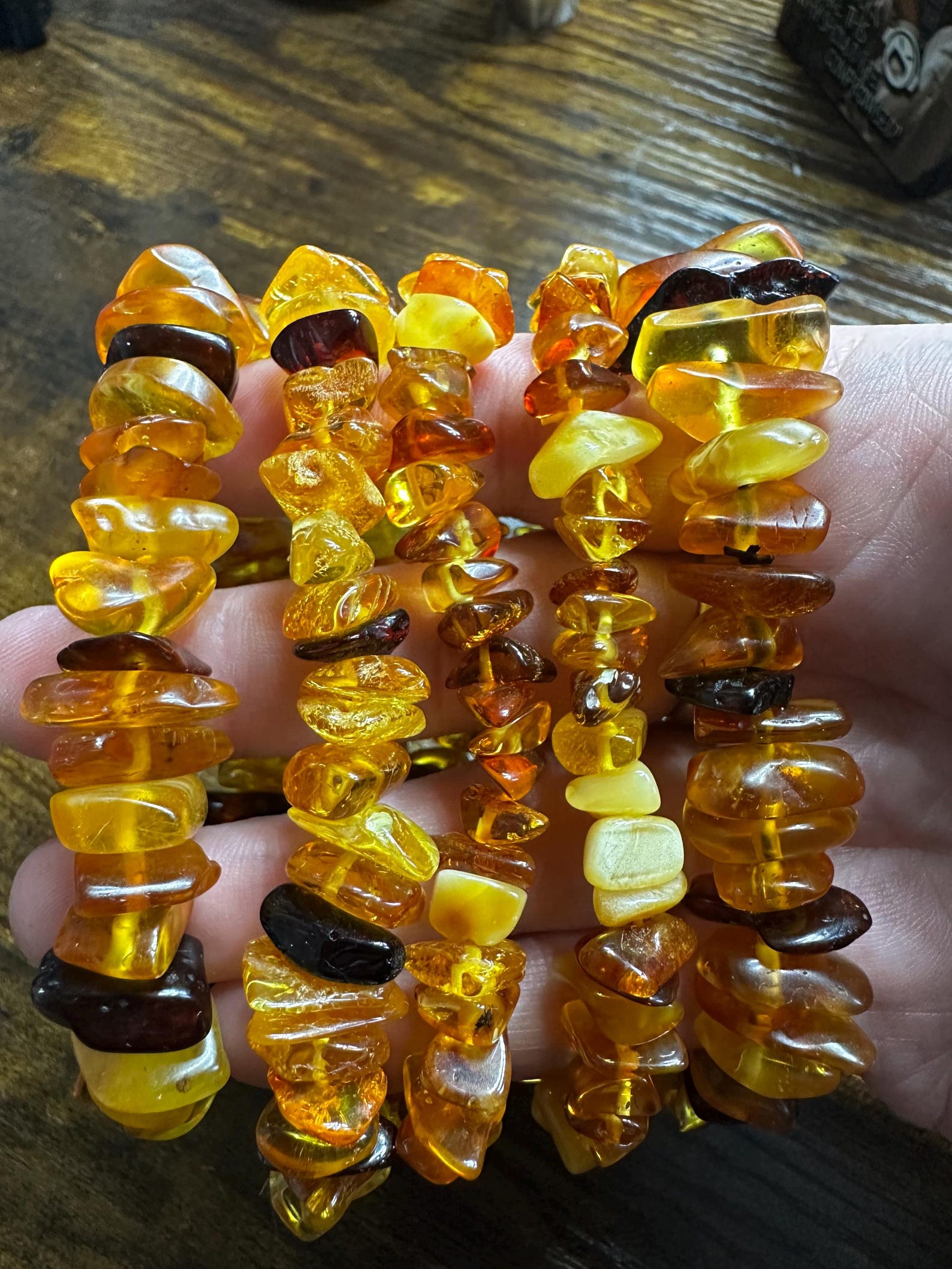 Natural Amber Chip Bracelet | Genuine Baltic Amber - Etsy