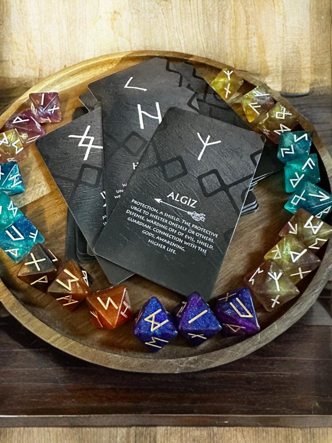 Norse Rune Dice With Rune Oracle Cards Bundle - Etsy