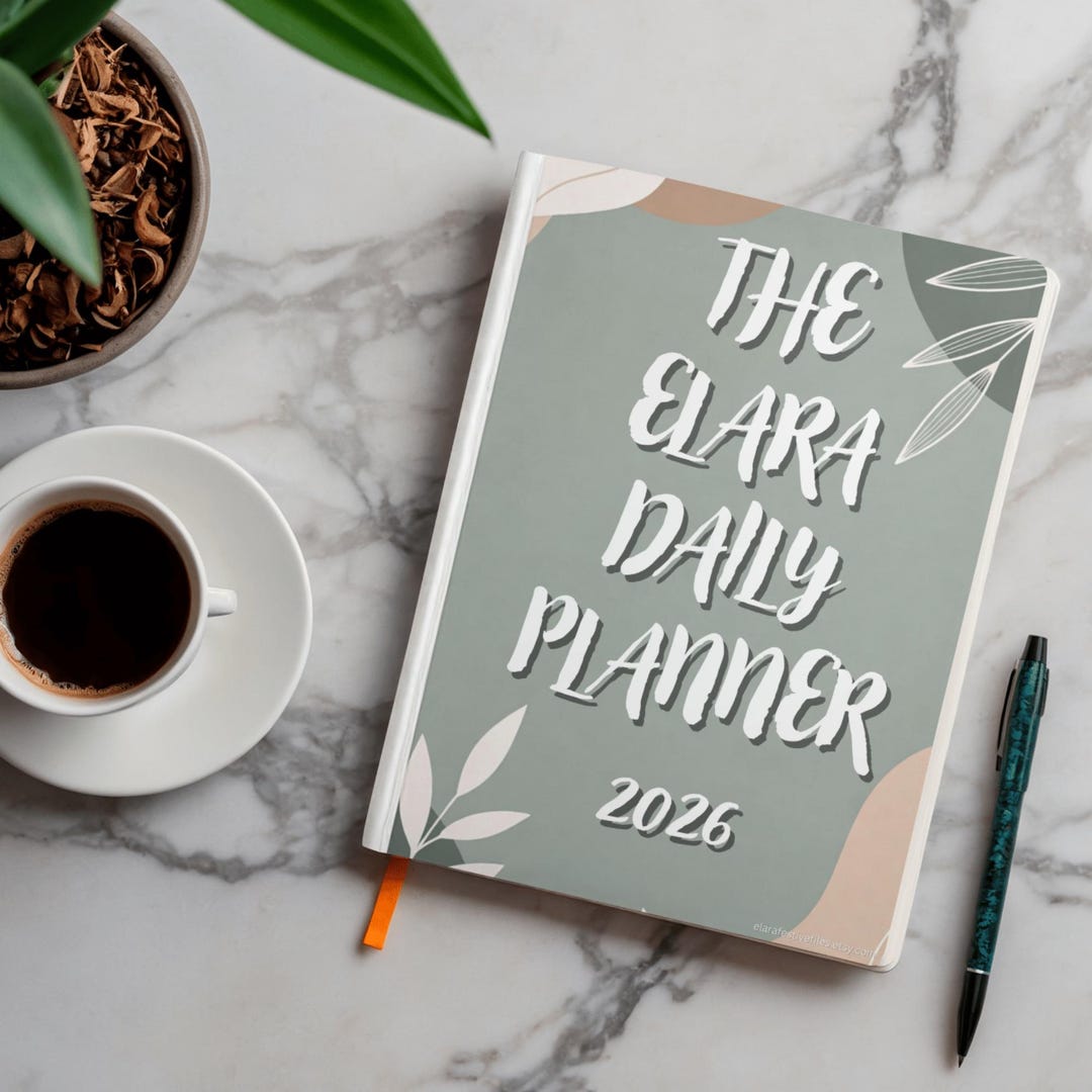 Daily Planner Printable 2026 | Minimal Elegant Daily Planner | Undated ...