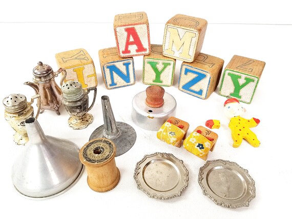 Vintage Altered Art Supplies Assemblage Supplies Wood Toy - Etsy