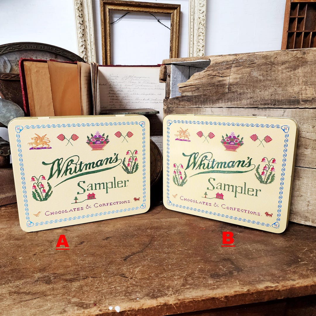 Choice Whitman's Vintage Sampler Candy Tin, Empty Assorted Chocolates ...