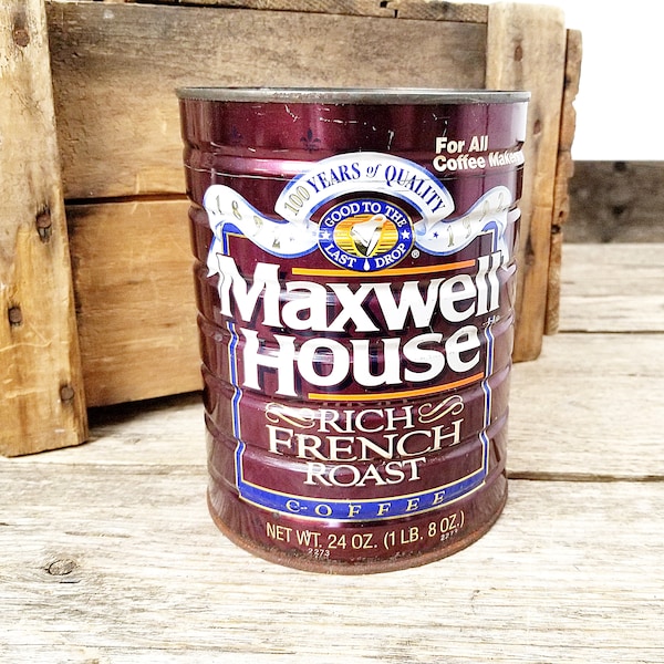 Vintage Maxwell House Coffee Can - Etsy