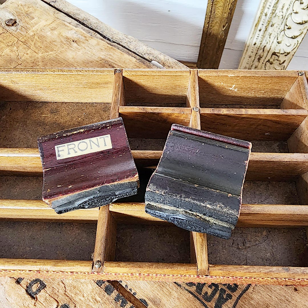 Pair of Vintage Union Label Painters Decorators Rubber Stampers, Craft ...