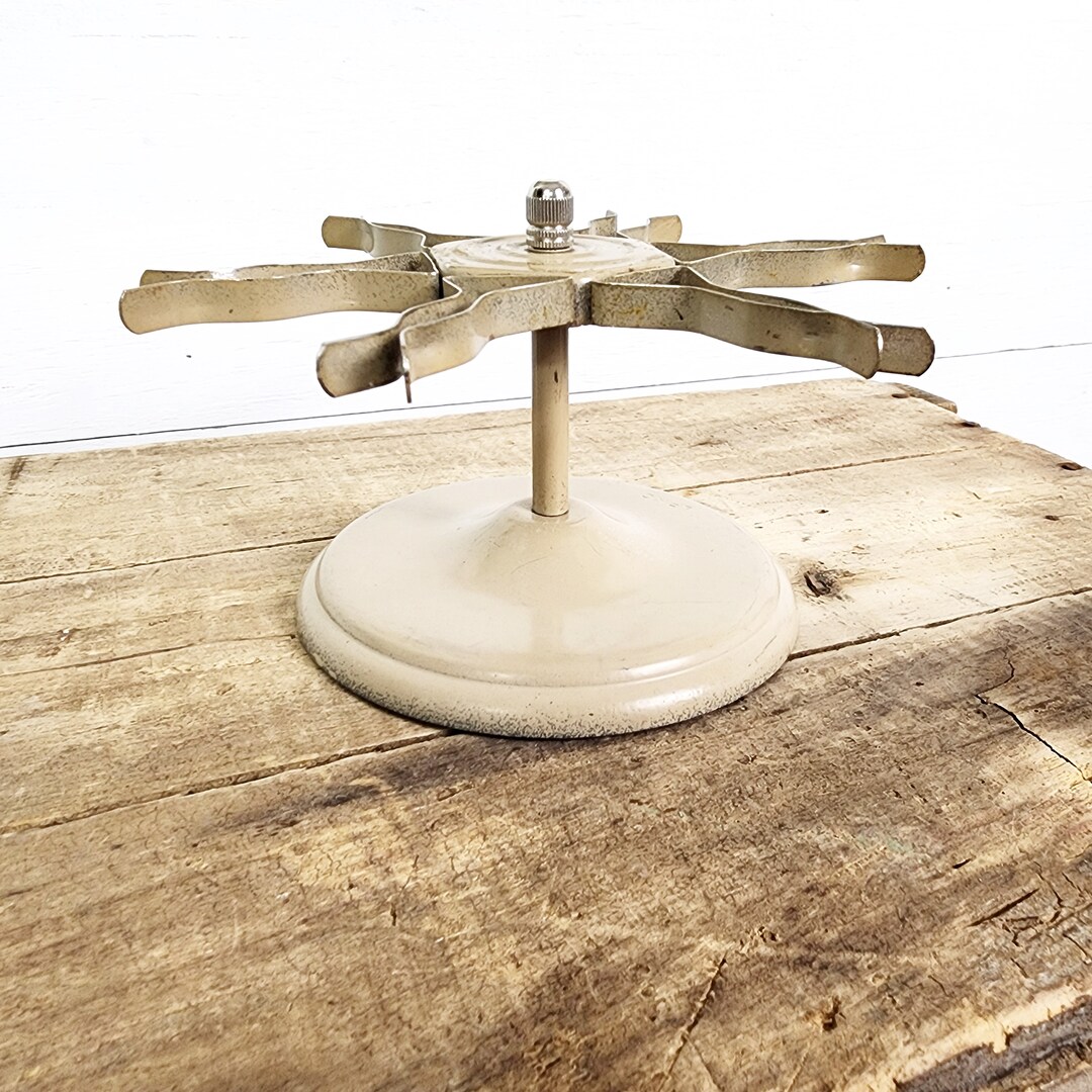 Vintage Ipko Single Tiered Metal Rubber Stamp Carousel, Rubber Stamp ...