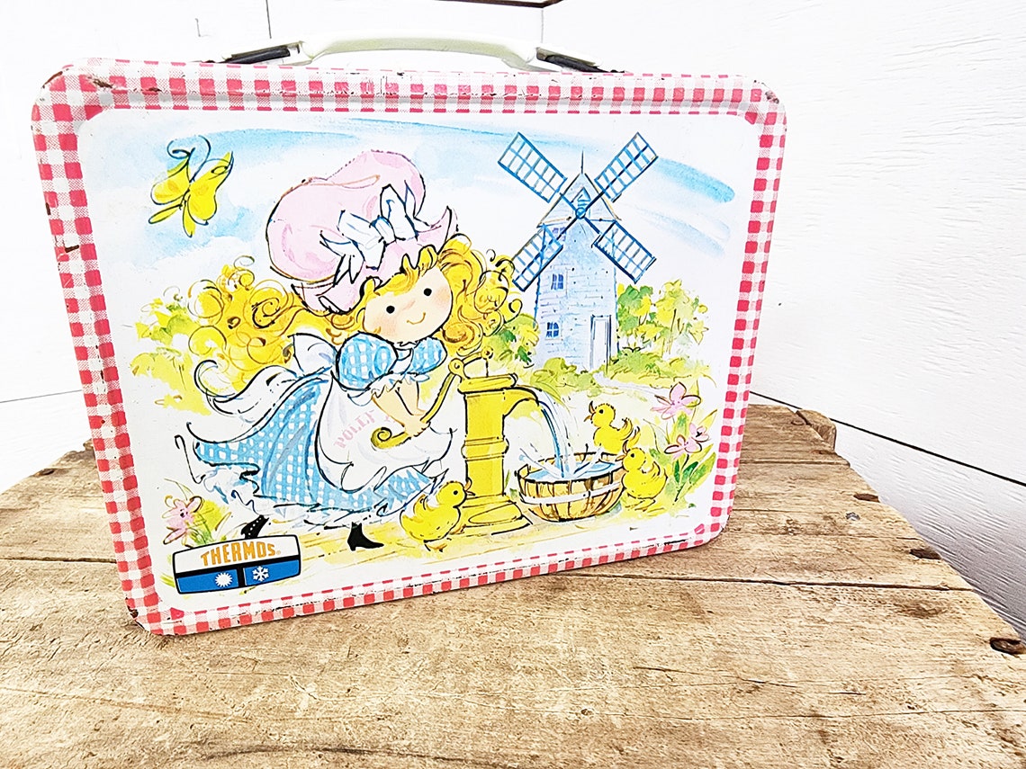 Vintage 1974 Polly Pal Lunchbox, Thermos Brand, No Contents, Heavy Age ...