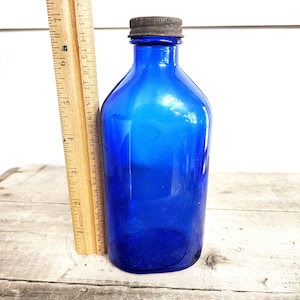 Vintage Phillips Cobalt Blue Bottle, Genuine Phillips Made in USA ...