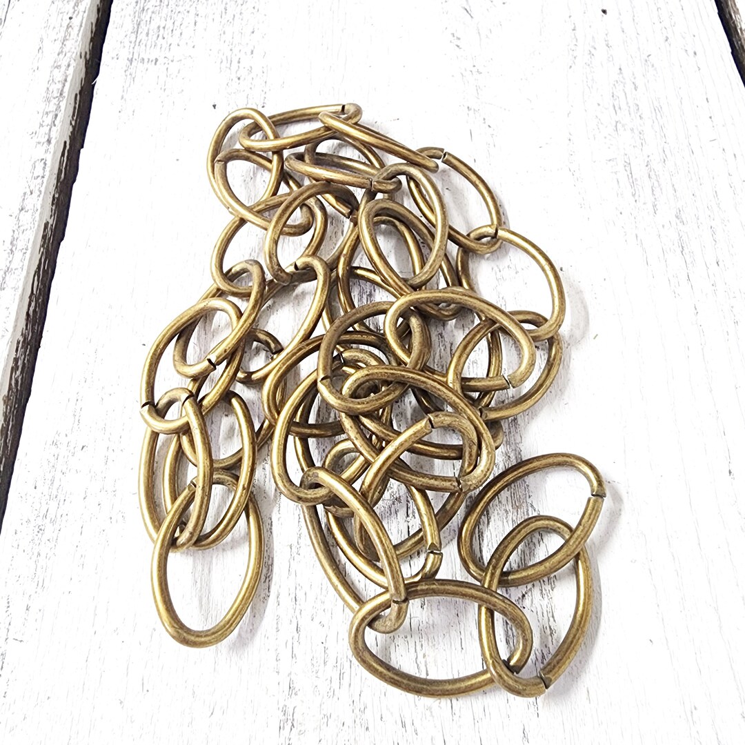 Salvaged Vintage Swag Lamp Chain, Little Over 3 Foot Piece of Vintage ...