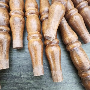 Small Salvaged Wood Spindles Set of 15, Skinny Spindles, Supplies, 4 3/ ...