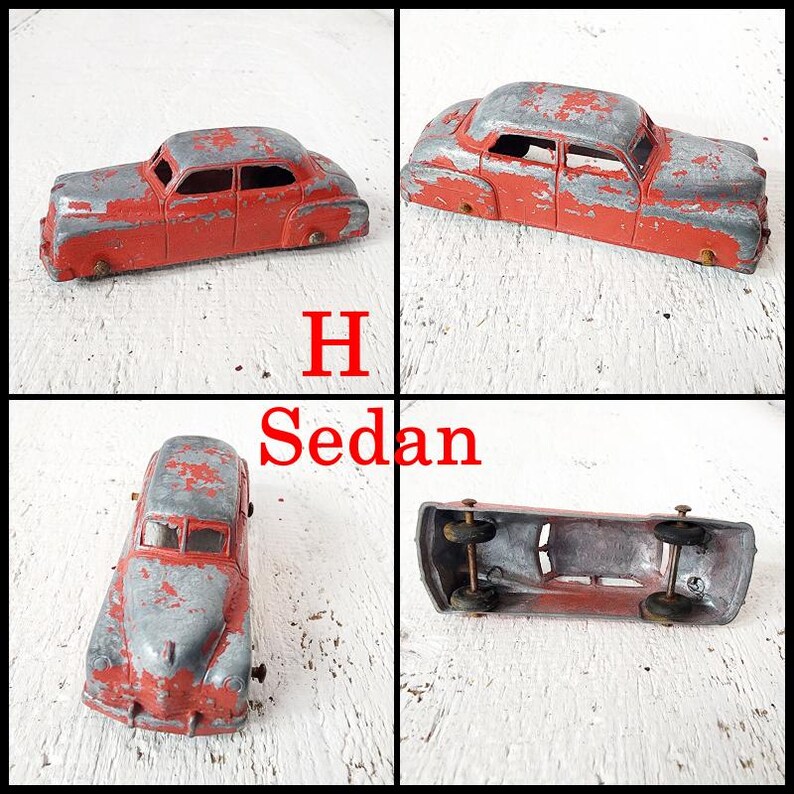Choice Vintage Cast Metal Car, Chippy and Aged Toy Car, Home Accent ...