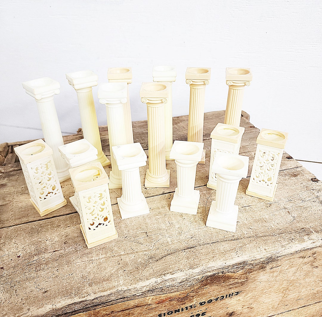 Vintage Wilton Cake Columns, 16 Mixed Pcs, Hong Kong, Used/aged ...