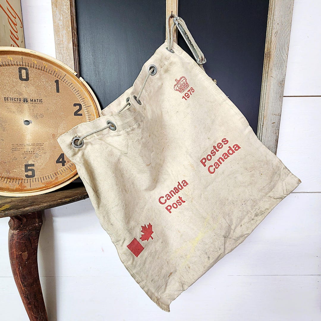 Vintage Canada Post Bag, Heavy-duty Canada Mail Bag, Postal Bag, Letter ...