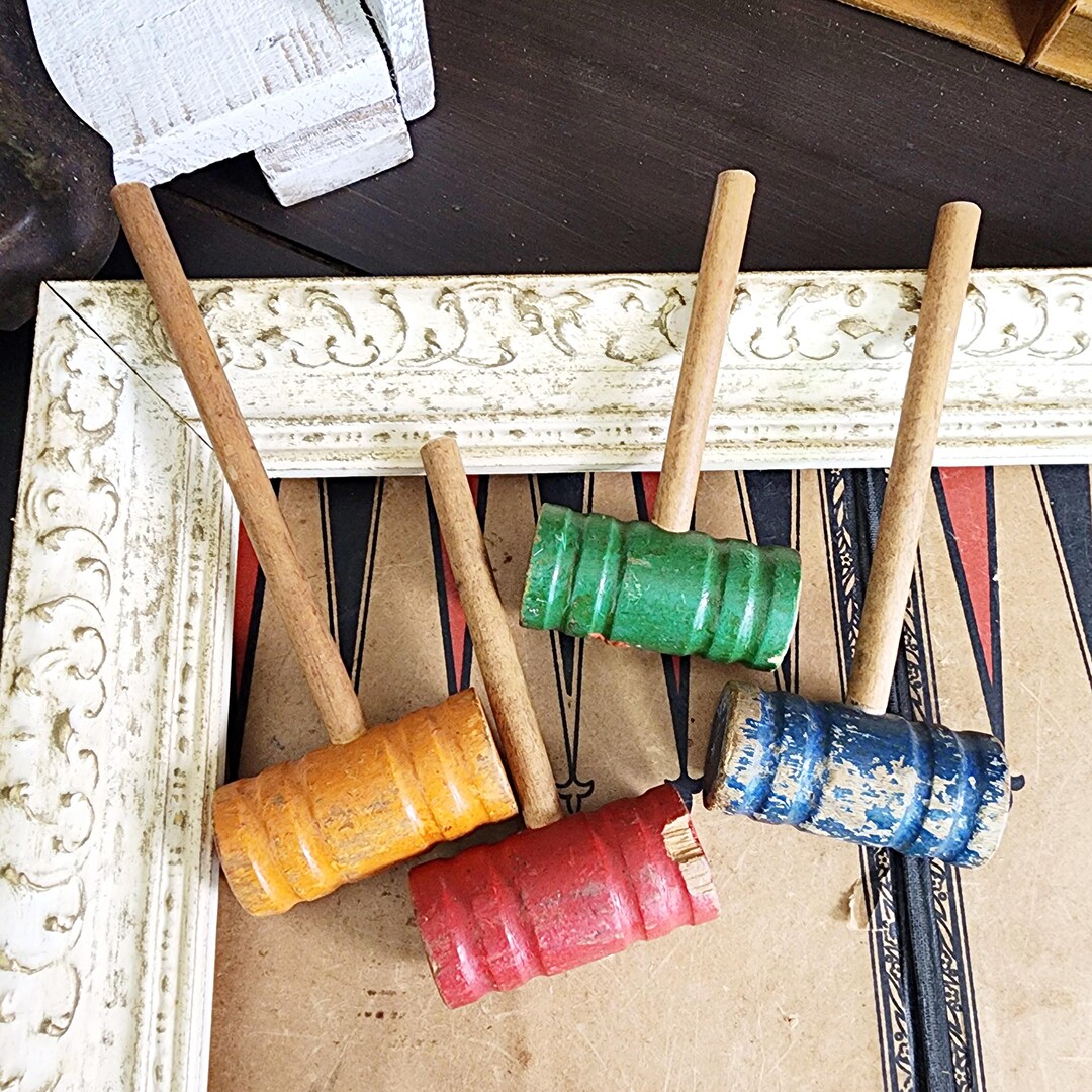 Vintage Wood Mallet Pieces, Altered Art Supplies, Assemblage, Mixed ...
