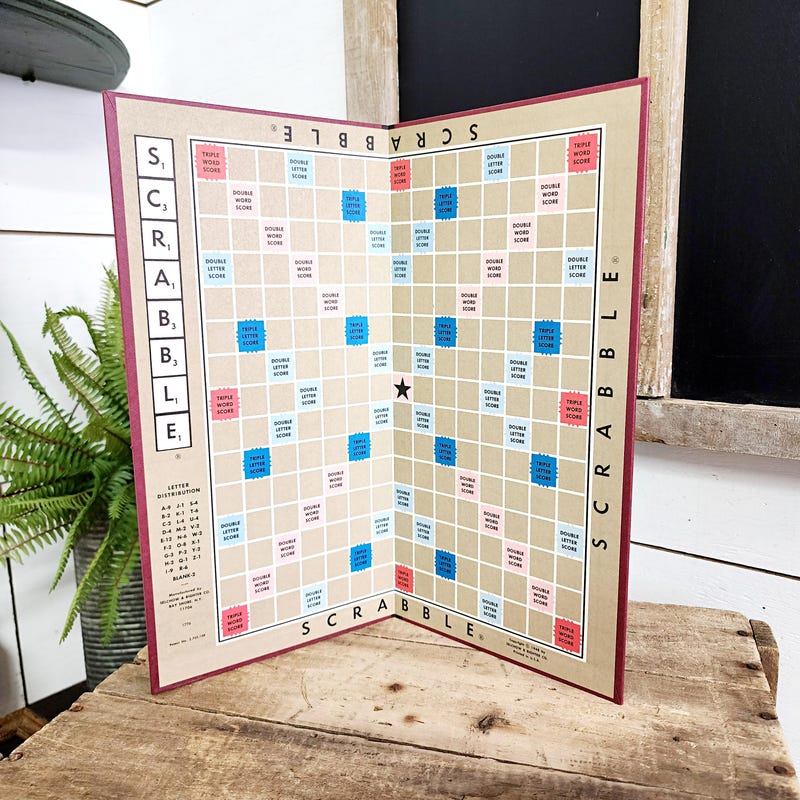 Scrabble Board - Etsy