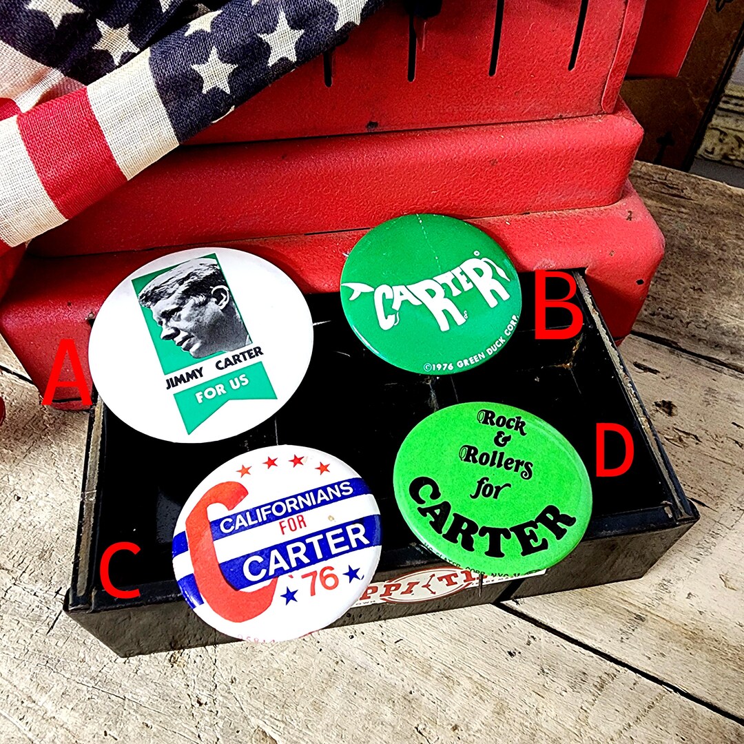 Choice - Jimmy Carter Lapel Pins, Jimmy Carter for Us, Carter Green ...