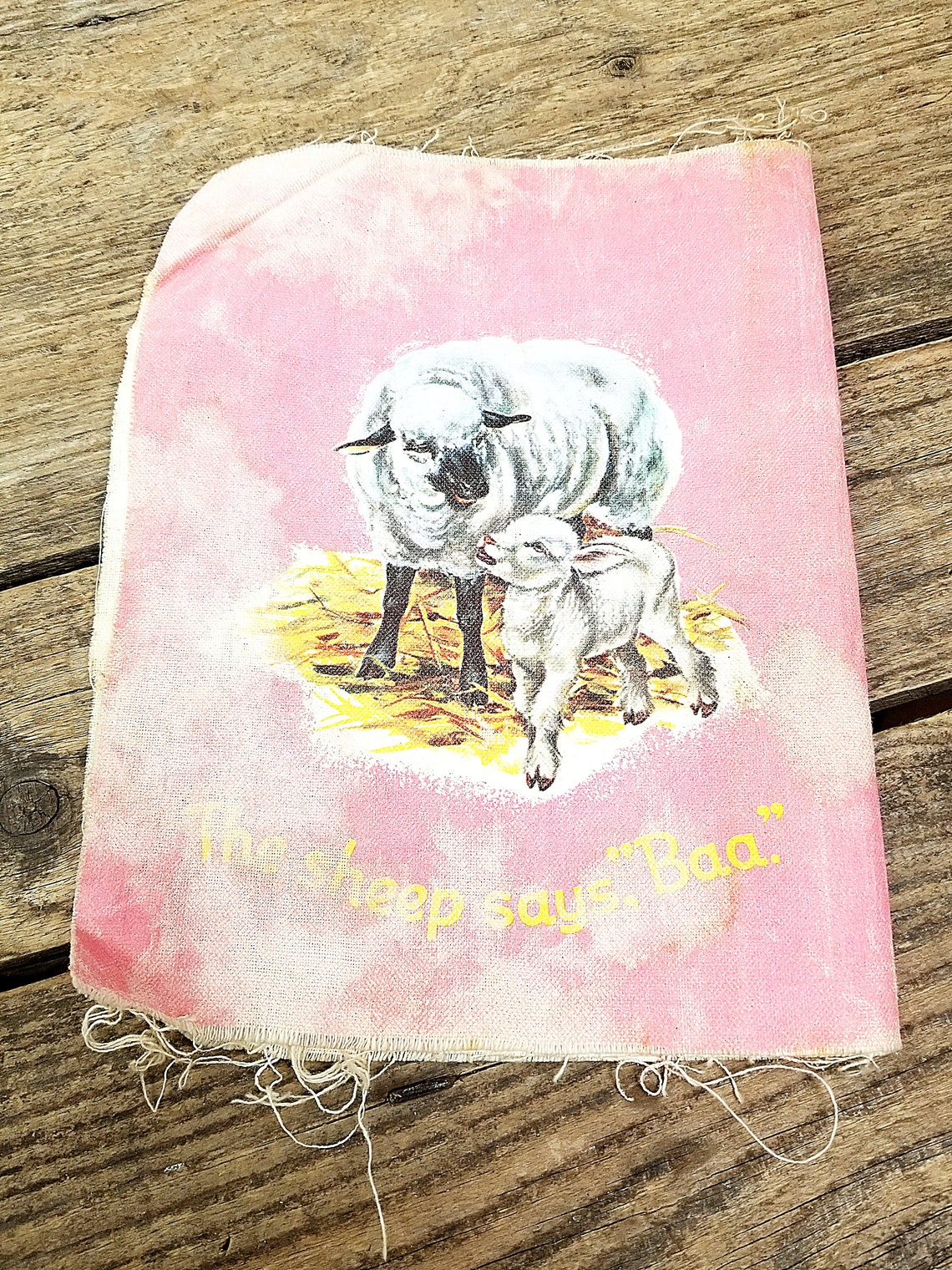 1959 Cloth Book of Farm Animals Whitman Publishing Vintage - Etsy