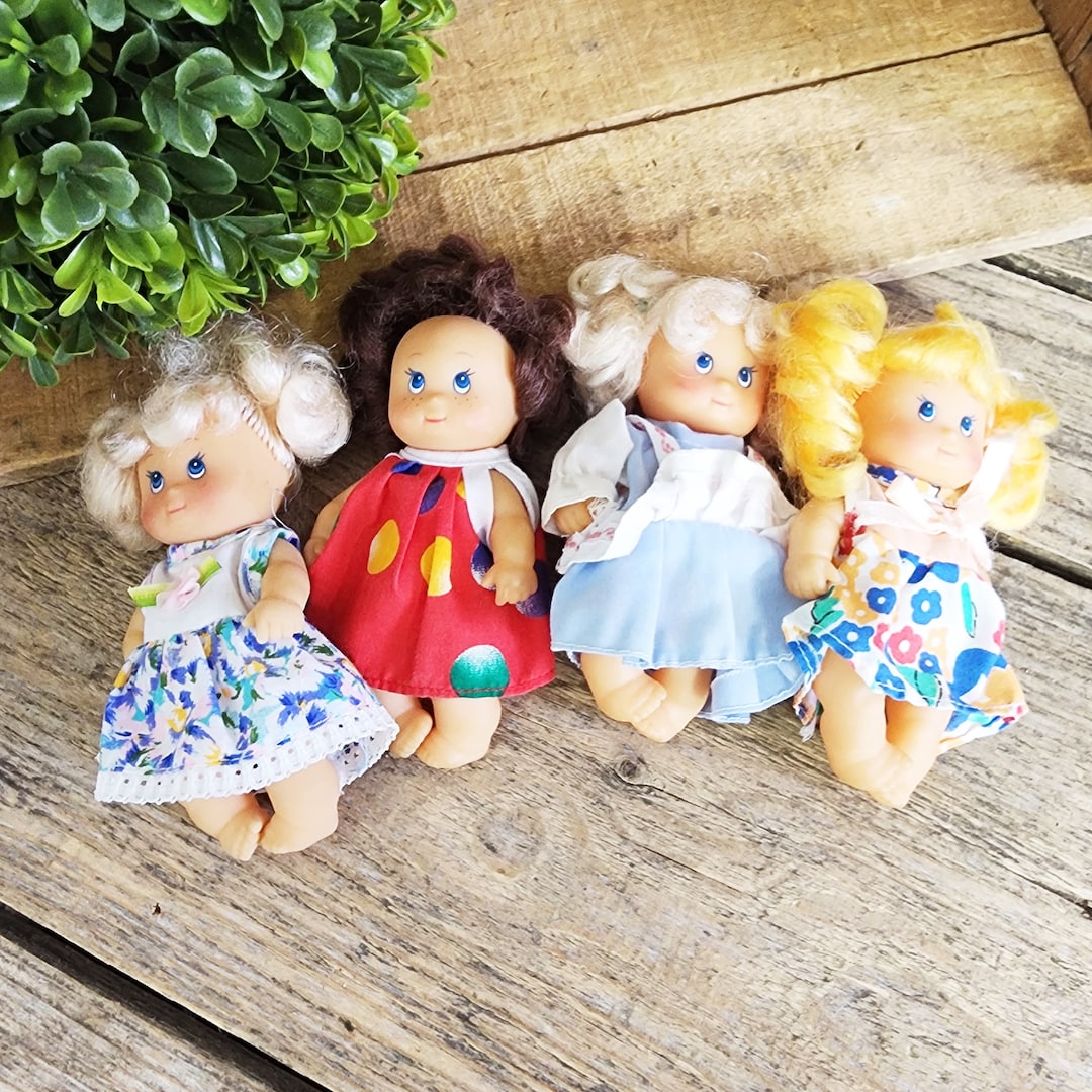 1994 Cititoy Baby Dolls, Set of Four, Small Rubber Baby Dolls ...