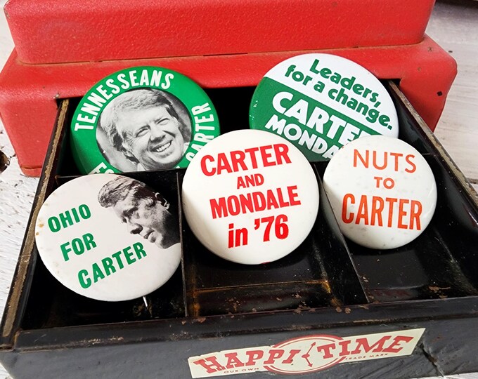 Choice - Vintage Jimmy Carter Political Campaign Button, Carter Mondale ...
