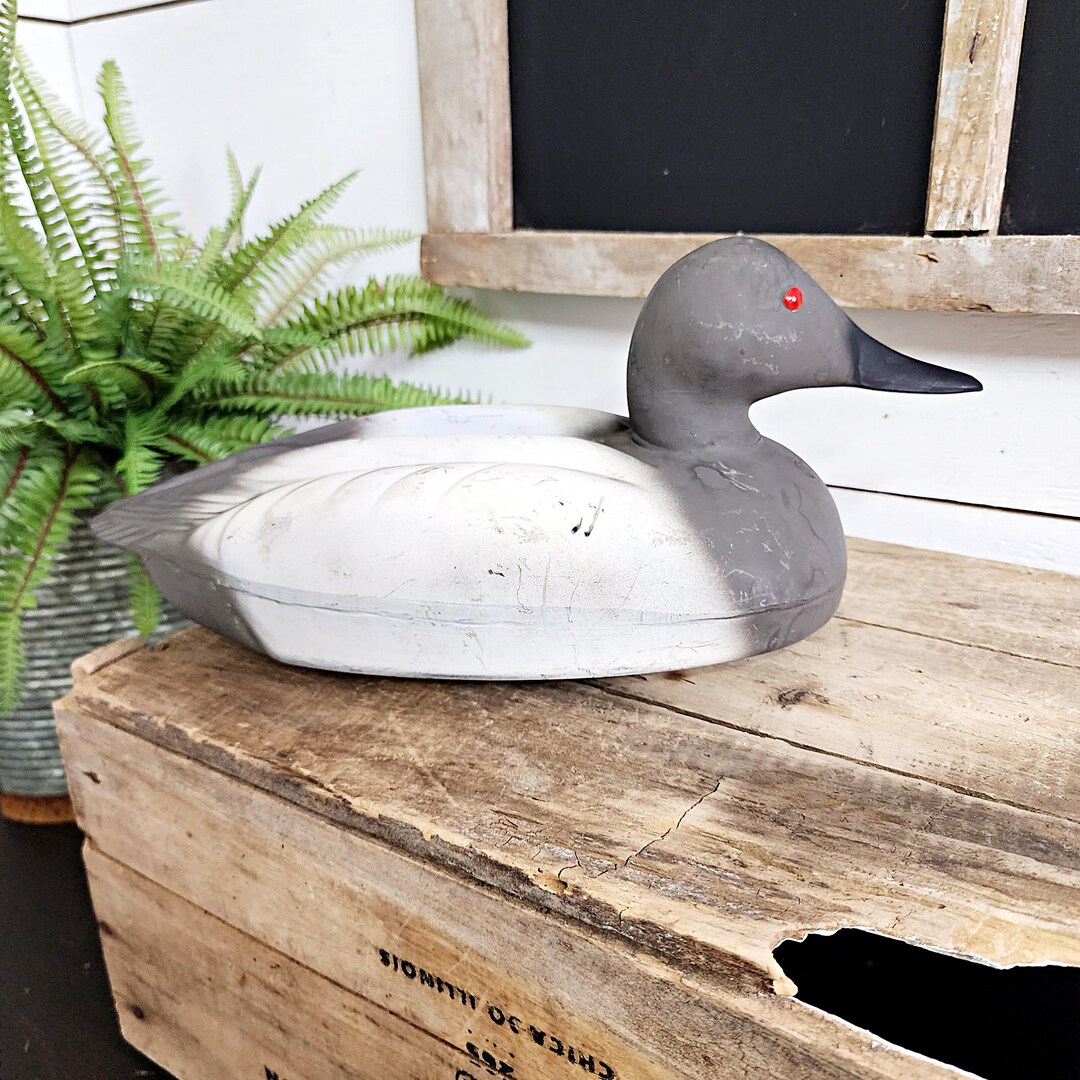 Vintage Herter's Plastic Duck Decoy, Weighted Duck Decoy, 14 Inch-long ...