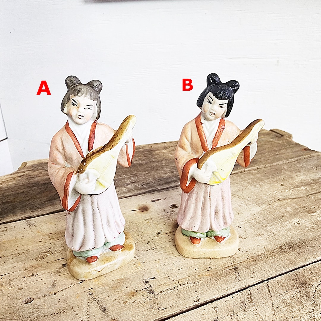 Choice Occupied Japan Figurines Ceramic Figurine Playing An