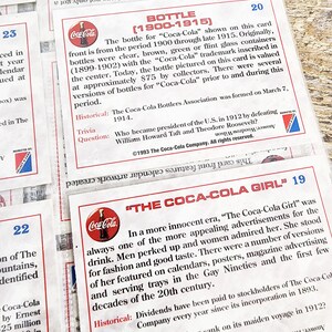 1993 Coca Cola Trivia Cards 1-99 Like New Condition - Etsy
